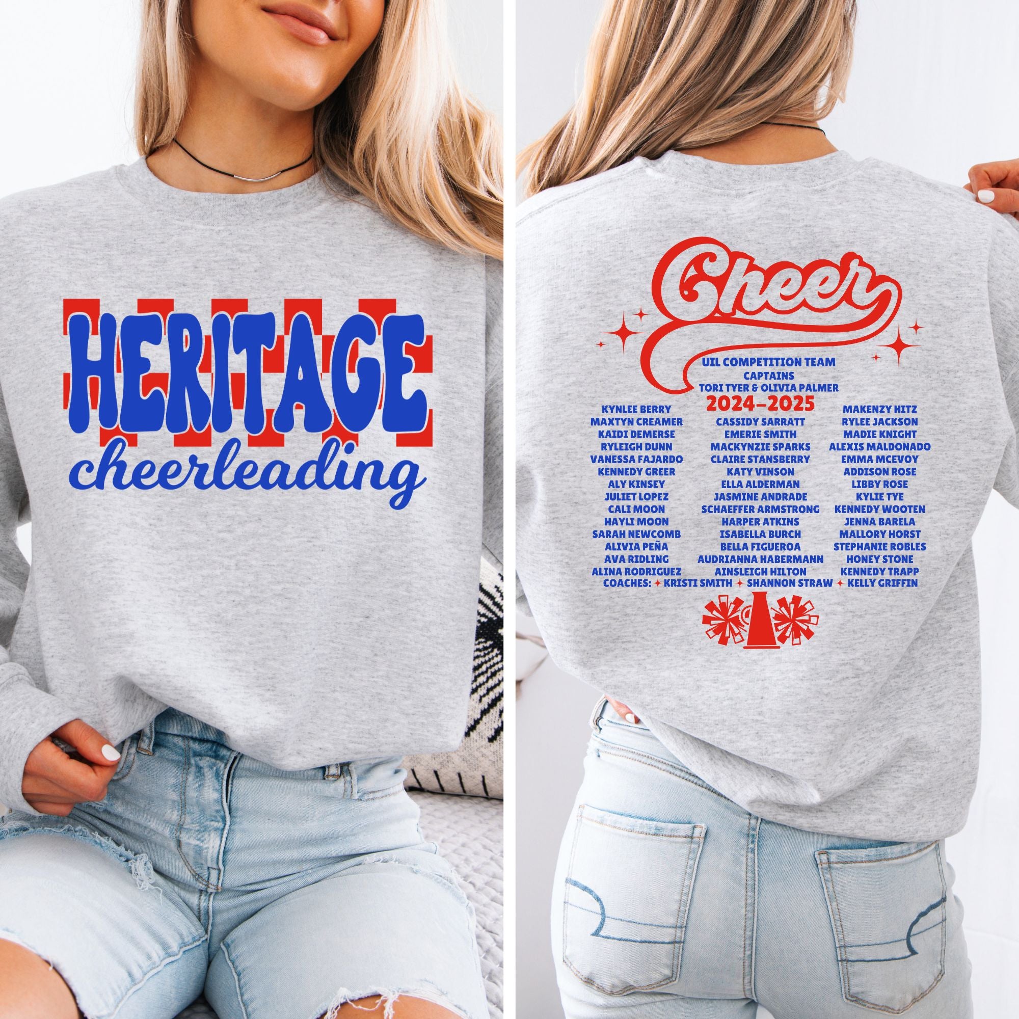 Heritage Cheerleading Crewneck Sweatshirt – Heifer2Heifer Designs